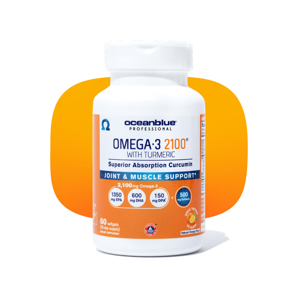 Omega-3 2100 MG with Turmeric | Fish Oil | OceanBlue Omega